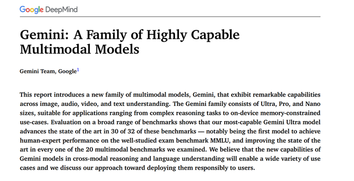 【论文笔记】Gemini: A Family of Highly Capable Multimodal Models——细看Gemini - 知乎