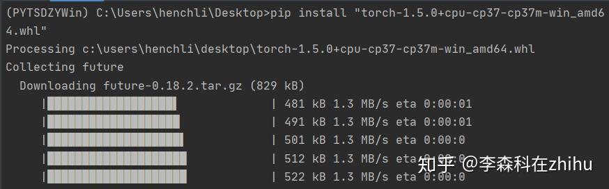 下载whl文件和使用pip安装PyTorch(Win10) - 知乎