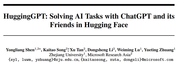 震惊！伟大作品HuggingGPT: Solving AI Tasks with ChatGPT and its Friends in Hugging Face - 知乎
