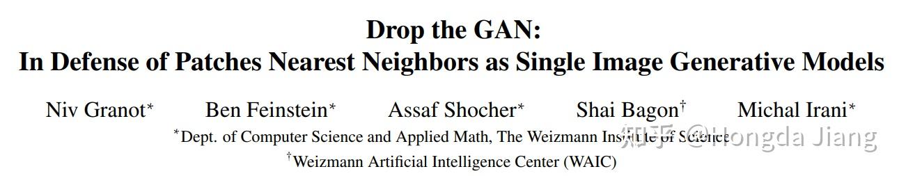 Patch based Generation - 知乎