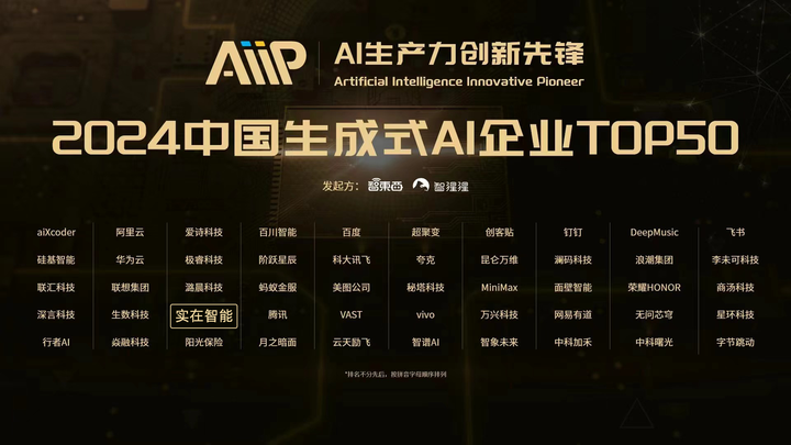 实在智能受邀出席AI智能体技术研讨会，并荣登“中国生成式AI企业TOP50”榜单，Agent智能体获行业认可 - 知乎