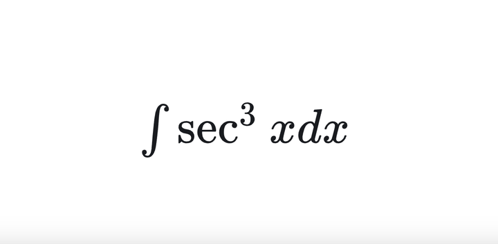 计算sec^3(x)积分 - 知乎