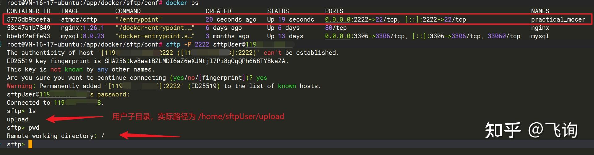 docker 部署 sftp - 知乎