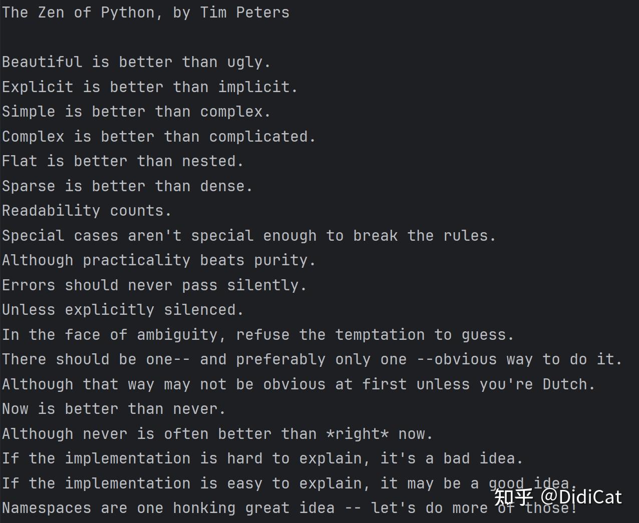 Python之禅（The Zen of Python） - 知乎