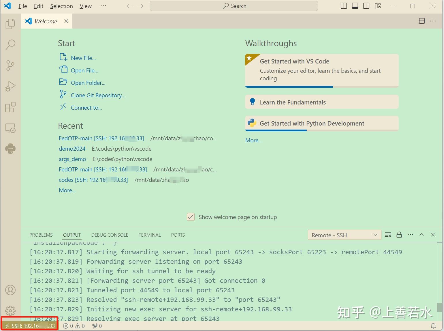 Vscode编辑运行调试远程服务器上的python代码 知乎