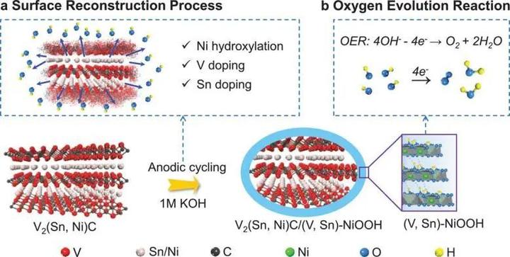 AFM：MAX相中单原子厚度A层自重构，电催化OER活性大大提高！ - 知乎