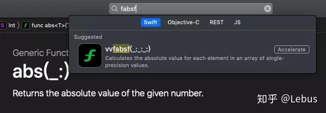 iOS12-Swift5-数字函数fabs()和fabsf()已成历史 - 知乎