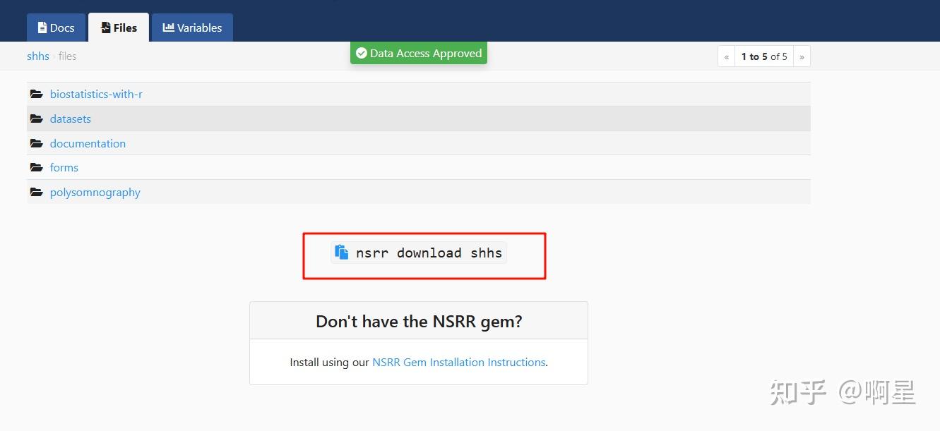 知道怎么找SHHS PSG的数据库吗？ - 知乎
