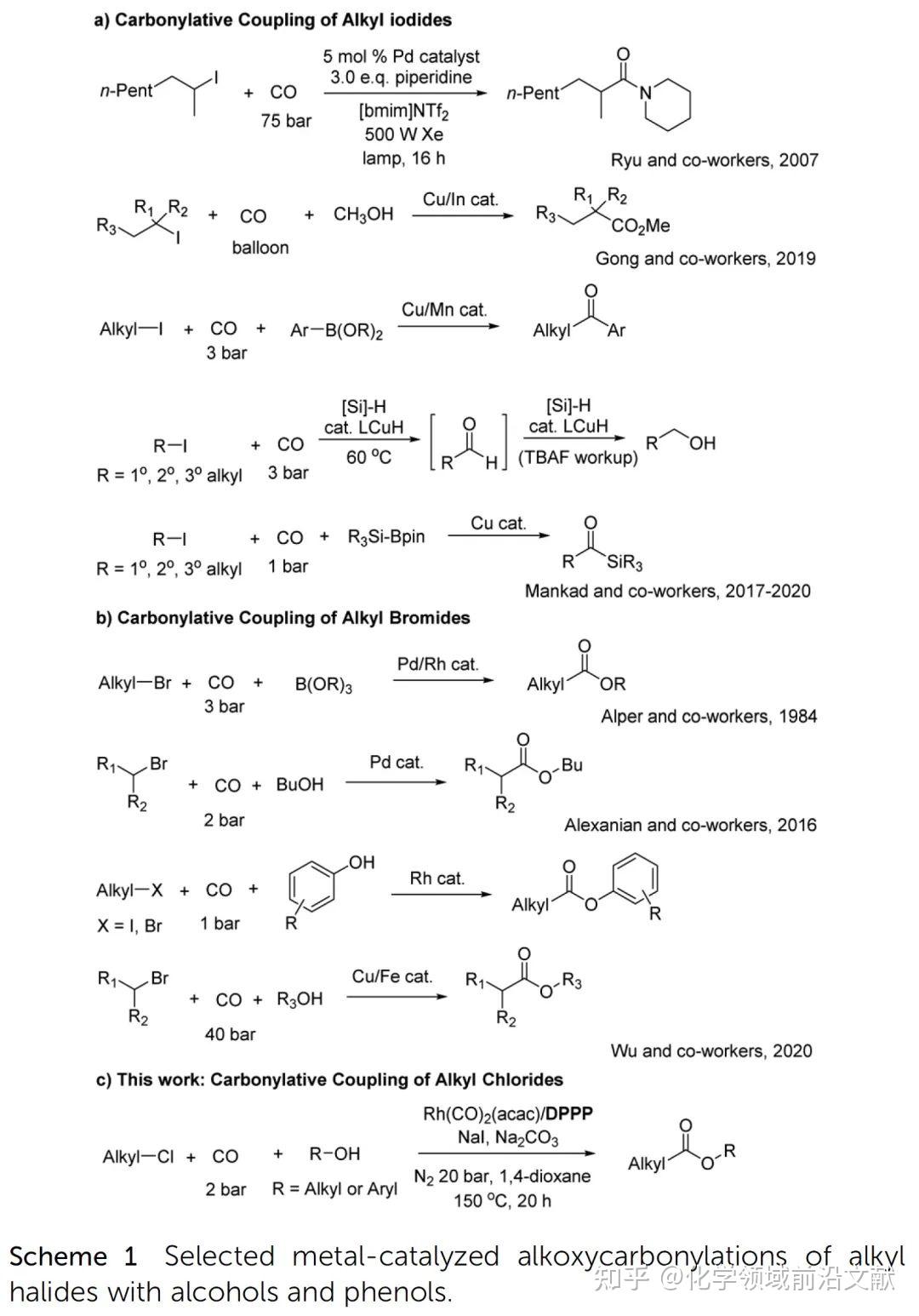 Beller组Chem. Sci.：铑催化非活化烷基氯化物的烷氧羰基化反应 - 知乎