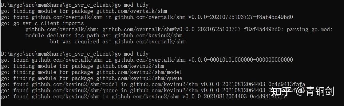 golang中go get出现module declares its path as: but was required as:处理 - 知乎