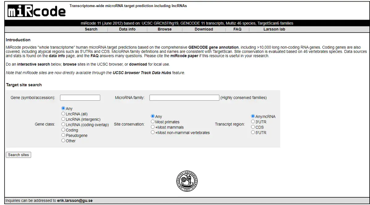 miRcode：转录组miRNA靶点预测图谱 - 知乎