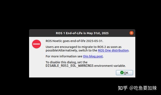 Users are encouraged to migrate to ROS 2 as soon as possible!Alternatively, switch to the ROS ...
