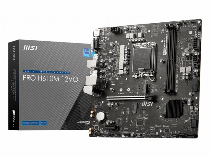 支持ATX12VO的MSI（微星）PRO H610M 12VO MicroATX主板 - 知乎