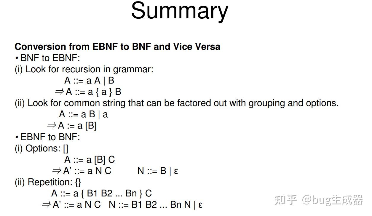 什么是BNF（巴科斯范式）和EBNF - 知乎