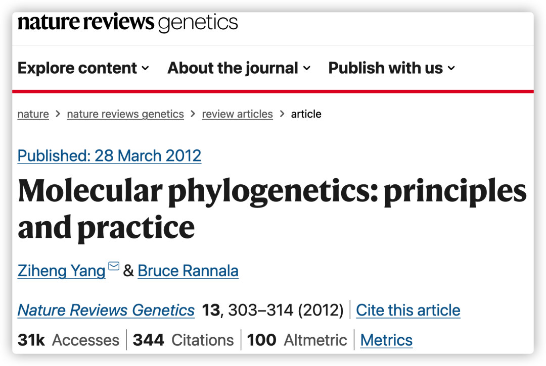 Nature Reviews Genetics | 基因组时代的系统发育树的构建 - 知乎