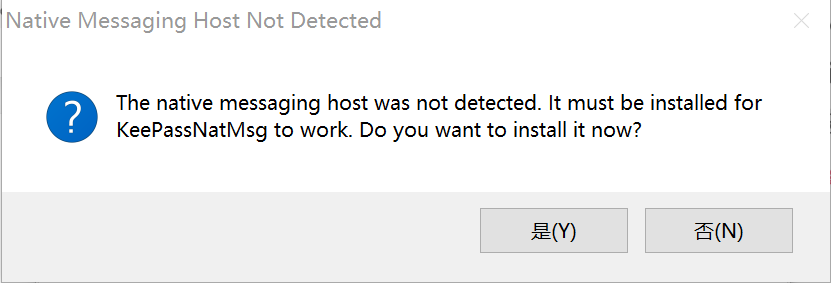 KeepassXC-Browser无法连接到Keepass - 知乎