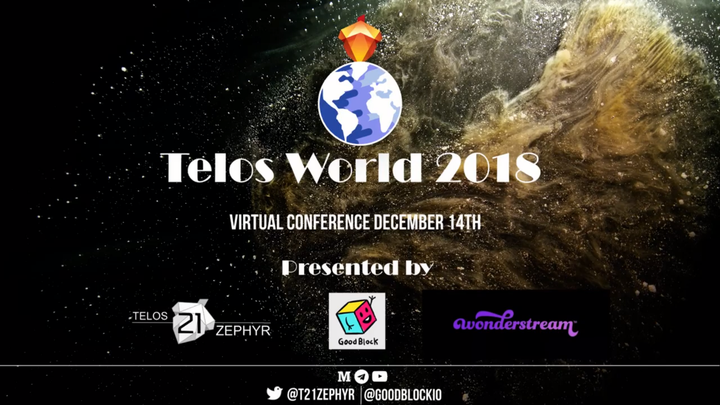TELOS WORLD 2018 — Telos社区的首个网络会议 - 知乎