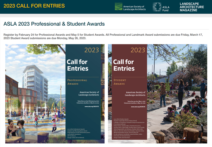 2023 ASLA开始报名啦! 景观/规划人你们准备好了吗？ - 知乎