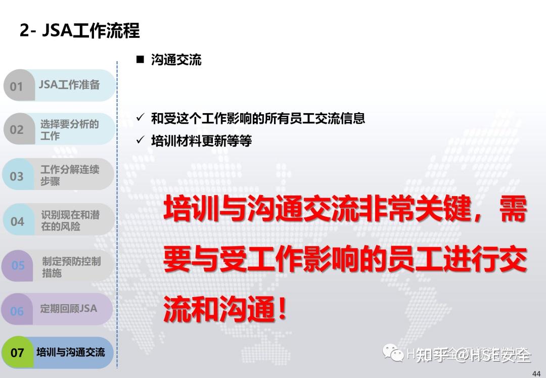 PPT |【JSA】工作安全分析JSA系统培训课件（52页） - 知乎