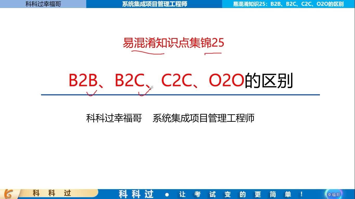 【中级】易混淆考点锦集25：B2B、B2C、C2C、O2O的区别 - 知乎