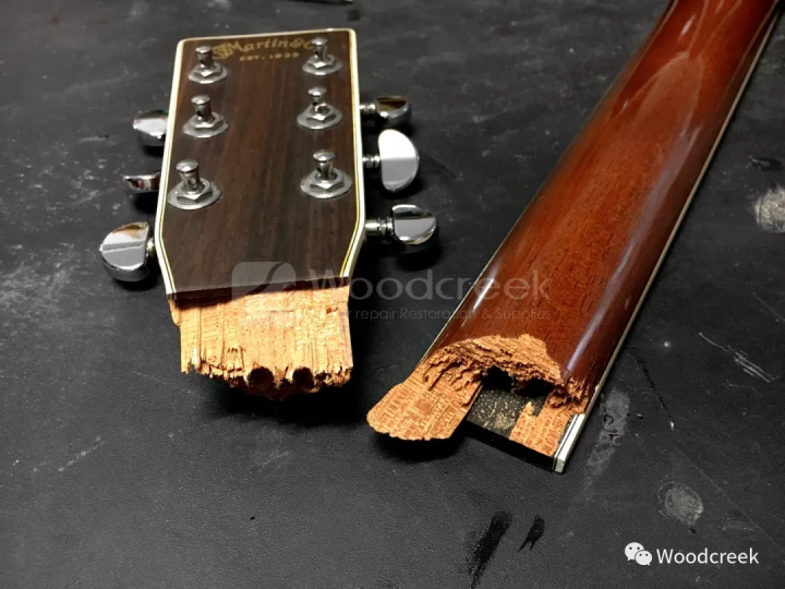 Martin M38琴头垂直断裂修复——重做琴头更换 - 知乎