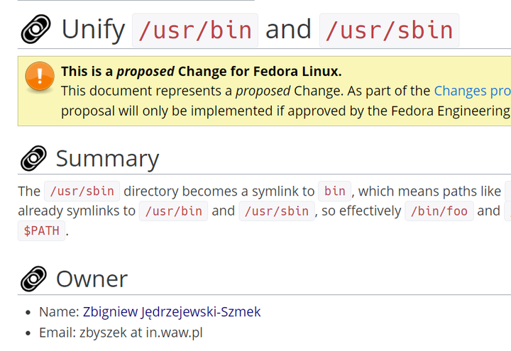 Fedora 40 计划统一 /usr/bin 和 /usr/sbin - 知乎