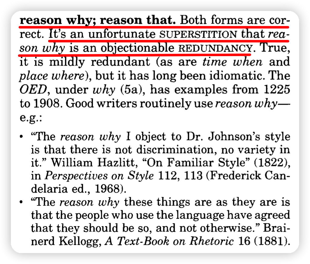 the reason that 和the reason why区别？ - 知乎