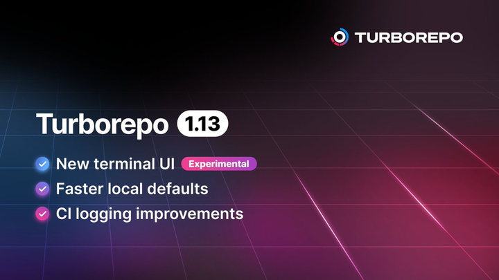 Turborepo 1.13 发布！新终端 UI 与本地任务交互 - 知乎