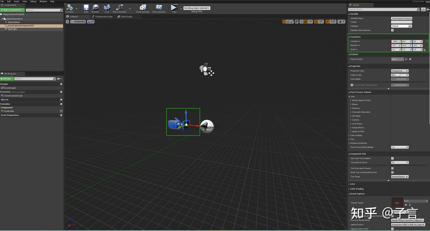 [UE4.27]-使用SceneCaptureComponent2D组件在UI上展示3D模型 - 知乎