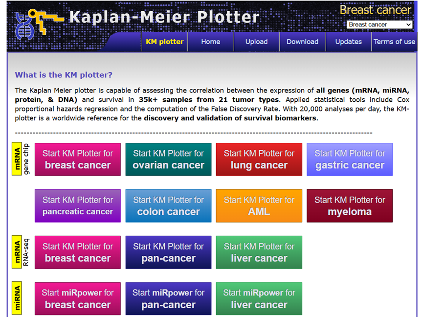 在线生存分析 | Kaplan-Meier Plotter - 知乎