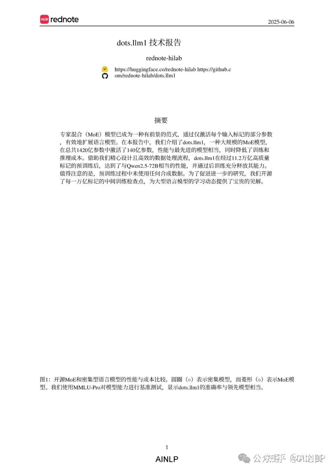小红书Dots.llm1详解：一款高效且强大的混合专家模型，附技术报告英中对照版PDF - 知乎