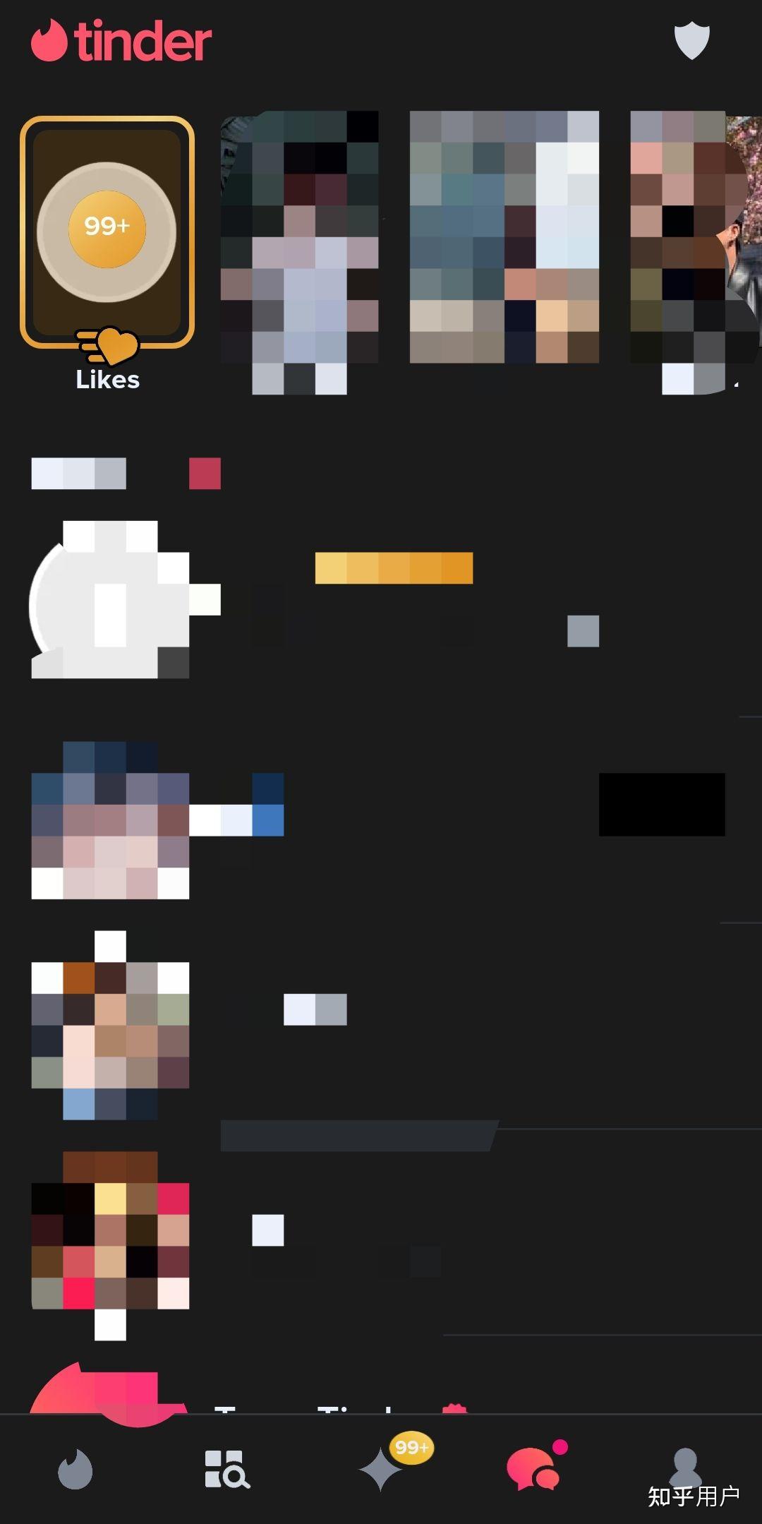 tinder，登录上去能匹配到人，可是没有一个人给我点赞，好几天了，不可能ba，有知道告知一下解决？ - 知乎