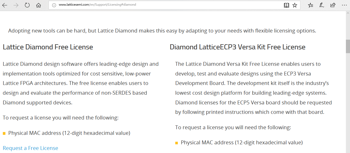 LATTICE DIAMOND的LICENSE申请方法 - 知乎