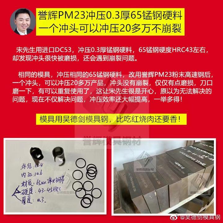 冲0.45厚钢卷尺簧片用什么材料好？用PM23粉末钢根治磨损开裂问题 - 知乎