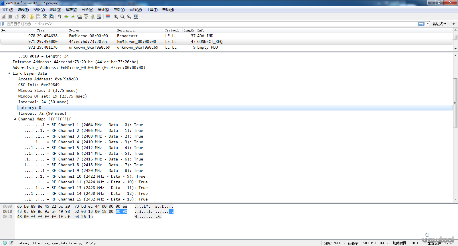 一分钟读懂低功耗蓝牙（BLE)连接数据包 - 知乎