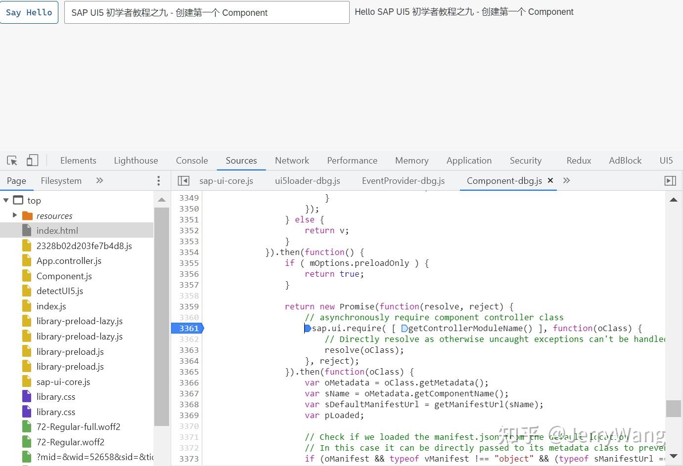 SAP UI5 应用的 Component.js 文件是如何在运行时被加载的？ - 知乎