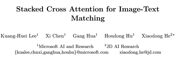 Stacked Cross Attention(SCA)阅读 - 知乎