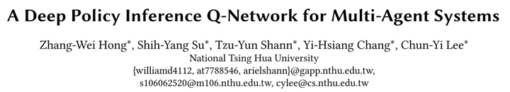 【MARL】Deep Policy Inference Q-Network - 知乎