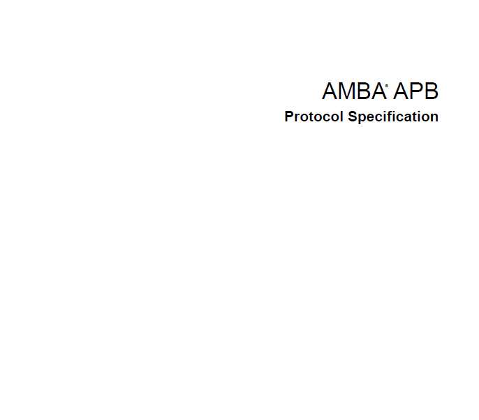 AMBA总线之APB2.0 - 知乎