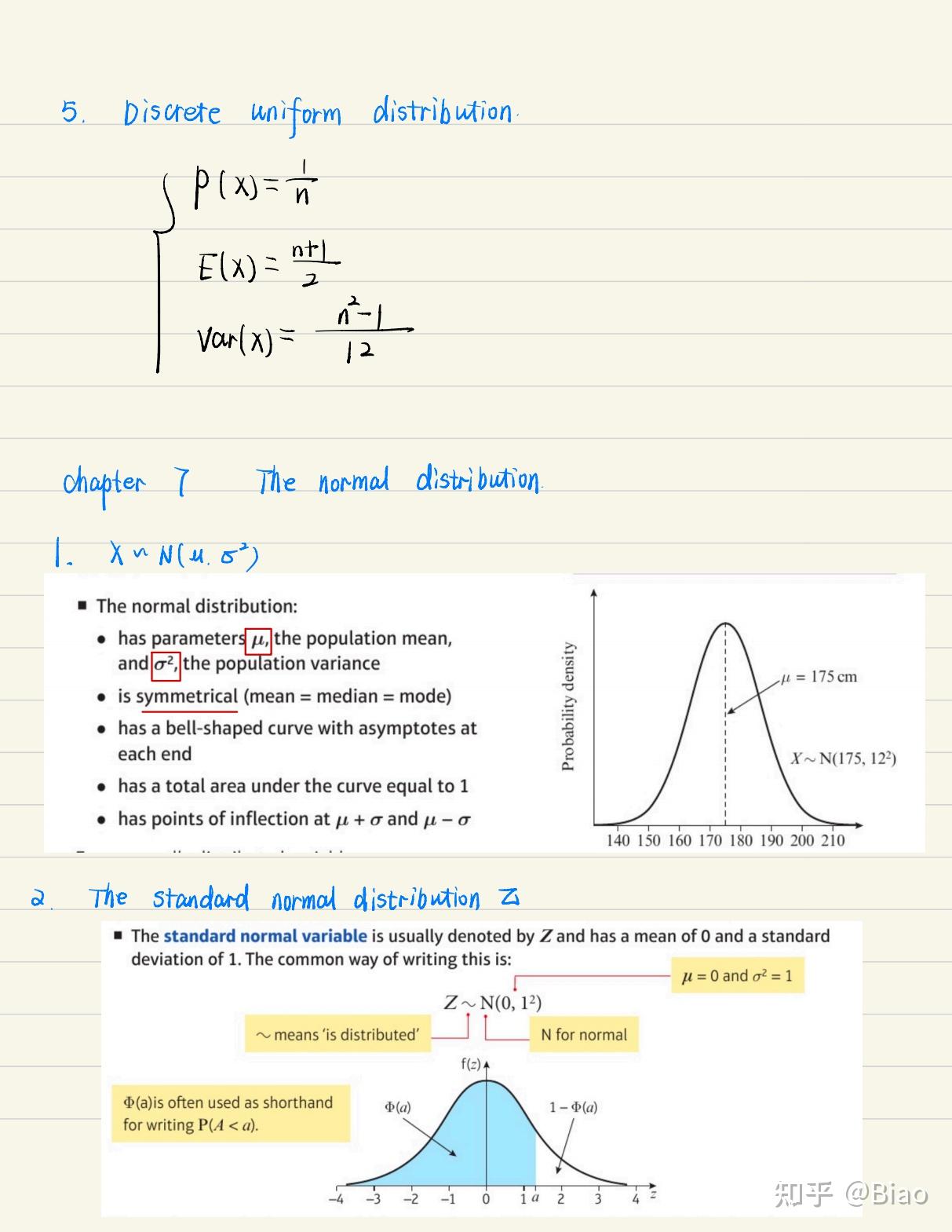 AL Edexcel S1 总结笔记 (下集) - 知乎