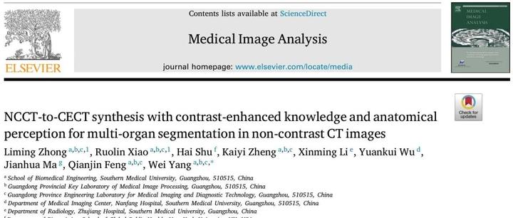 南方医科大学的杨魏团队提出NCCT合成CECT与对比度增强知识和解剖感知在非对比CT图像中进行多器官分割 - 知乎