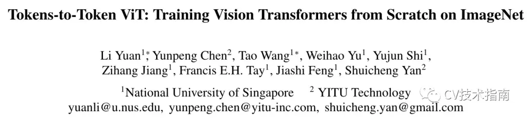 ICCV2021 | Tokens-to-Token ViT:在ImageNet上从零训练Vision Transformer - 知乎