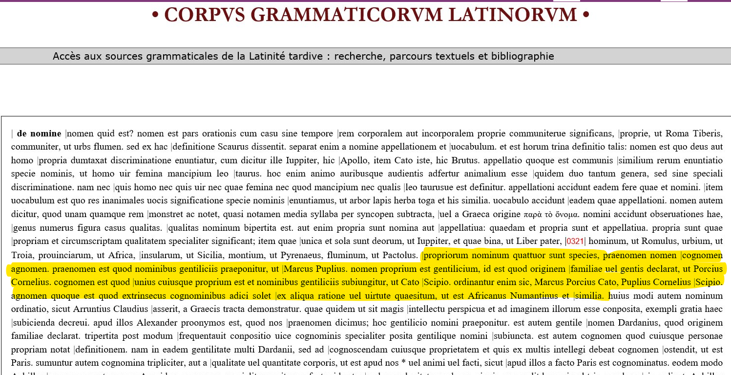 之前查了资料，上面说罗马人的名字是本名•氏族名•家族名，但为什么有些本名在中间，还有些在后面的？ - 知乎