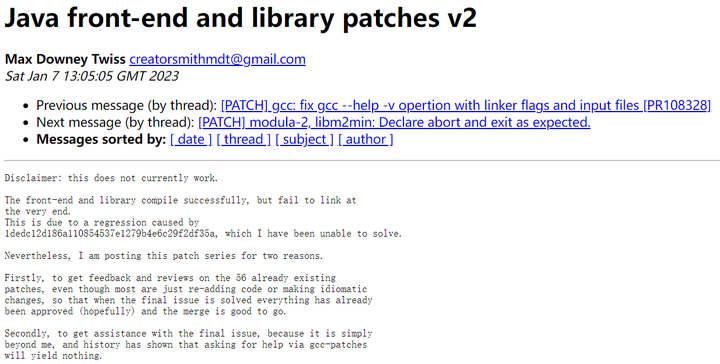 开发者希望恢复 GCC 的 Java 前端 - 知乎