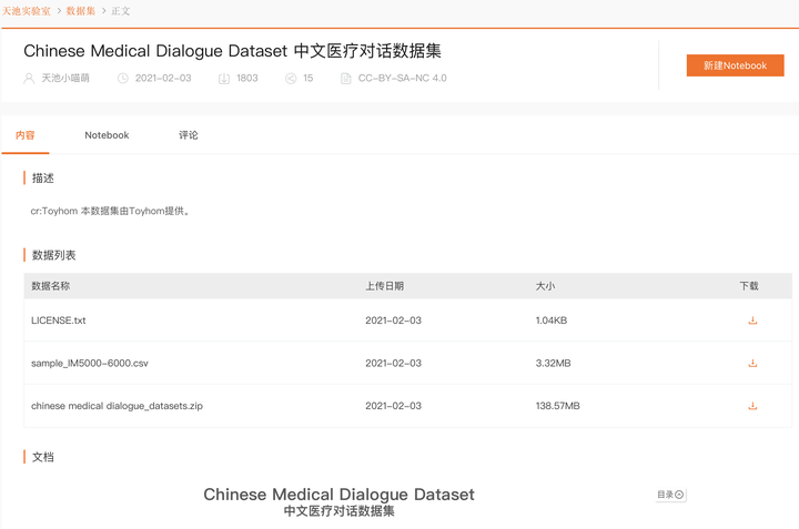 Chinese Medical Dialogue Dataset 中文医疗对话数据集介绍 - 知乎