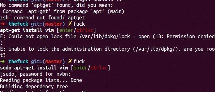 TheFuck—Python写的超实用命令纠正工具 - 知乎