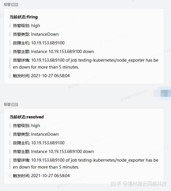 Prometheus Alertmanager 企业微信机器人告警(webhook) 知乎