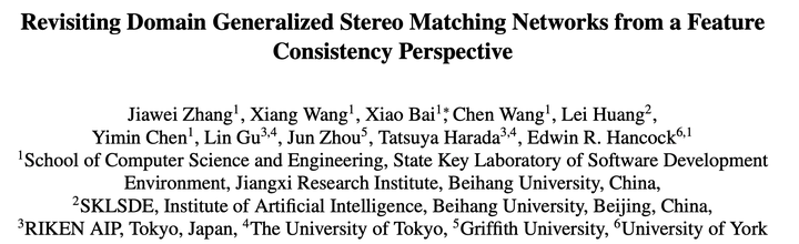 Revisiting Domain Generalized Stereo Matching Networks from a Feature Consistency Perspective - 知乎