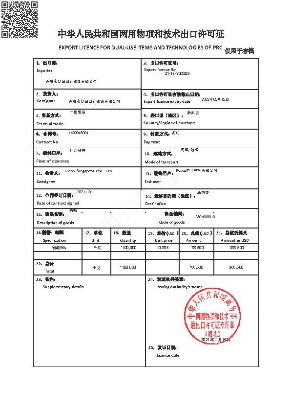 硫酸 CLASS8 UN1830两用物项和技术出口许可证广州出口 - 知乎