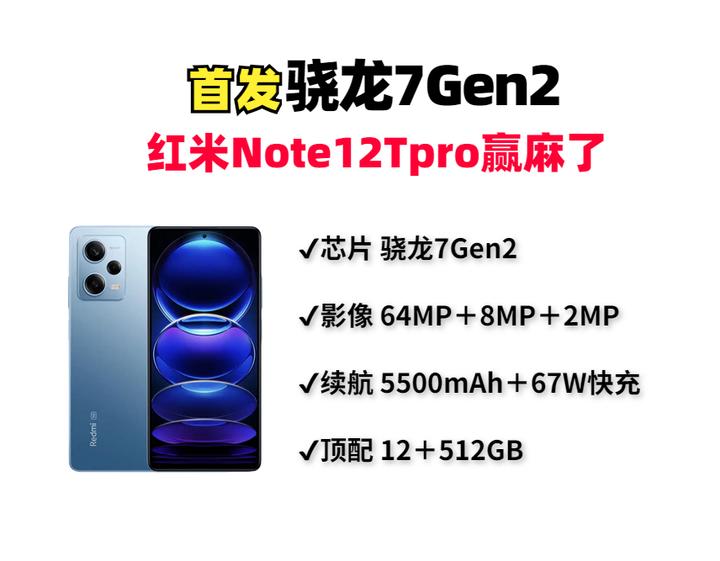 1799起？首发骁龙7Gen2，红米Note12Tpro要赢麻了！ - 知乎